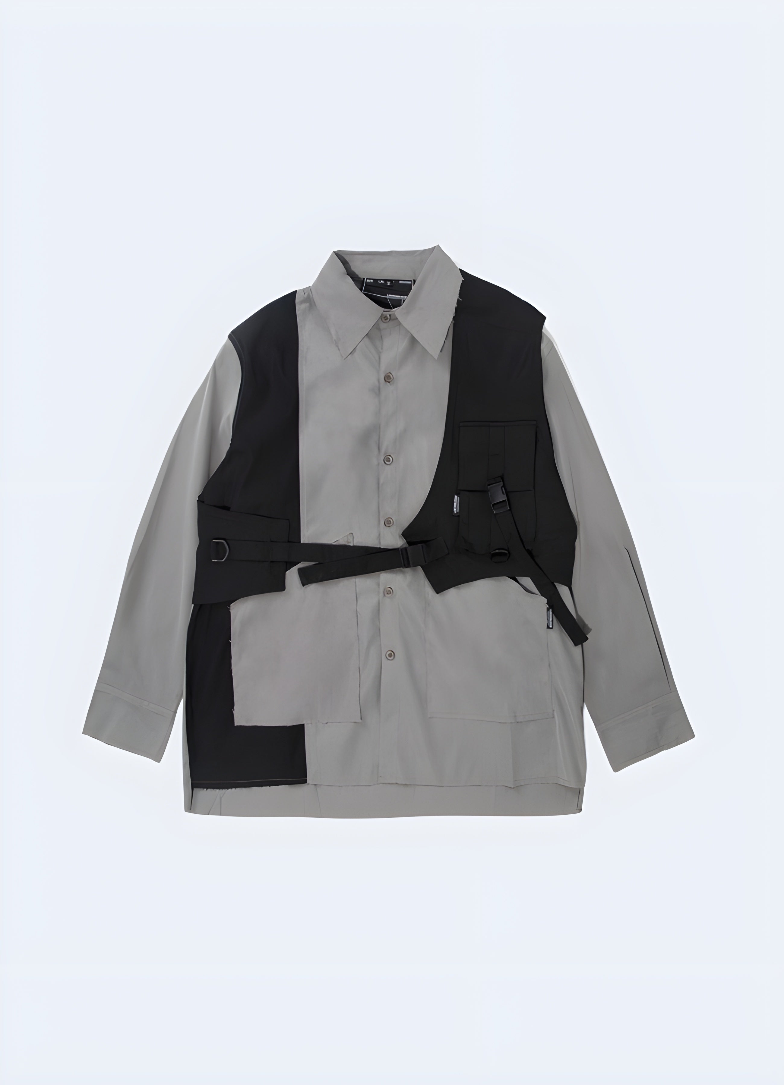 Black Half Vest – Techwear Australia