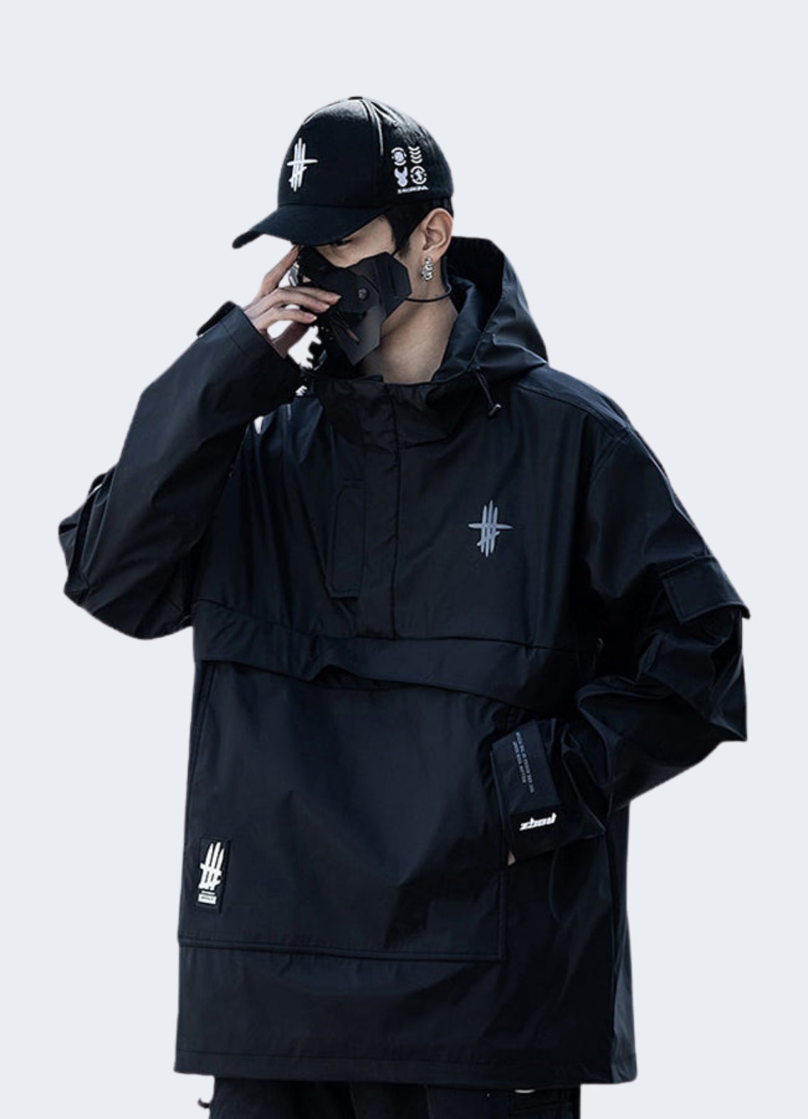 Black Techwear Windbreaker – Techwear Australia