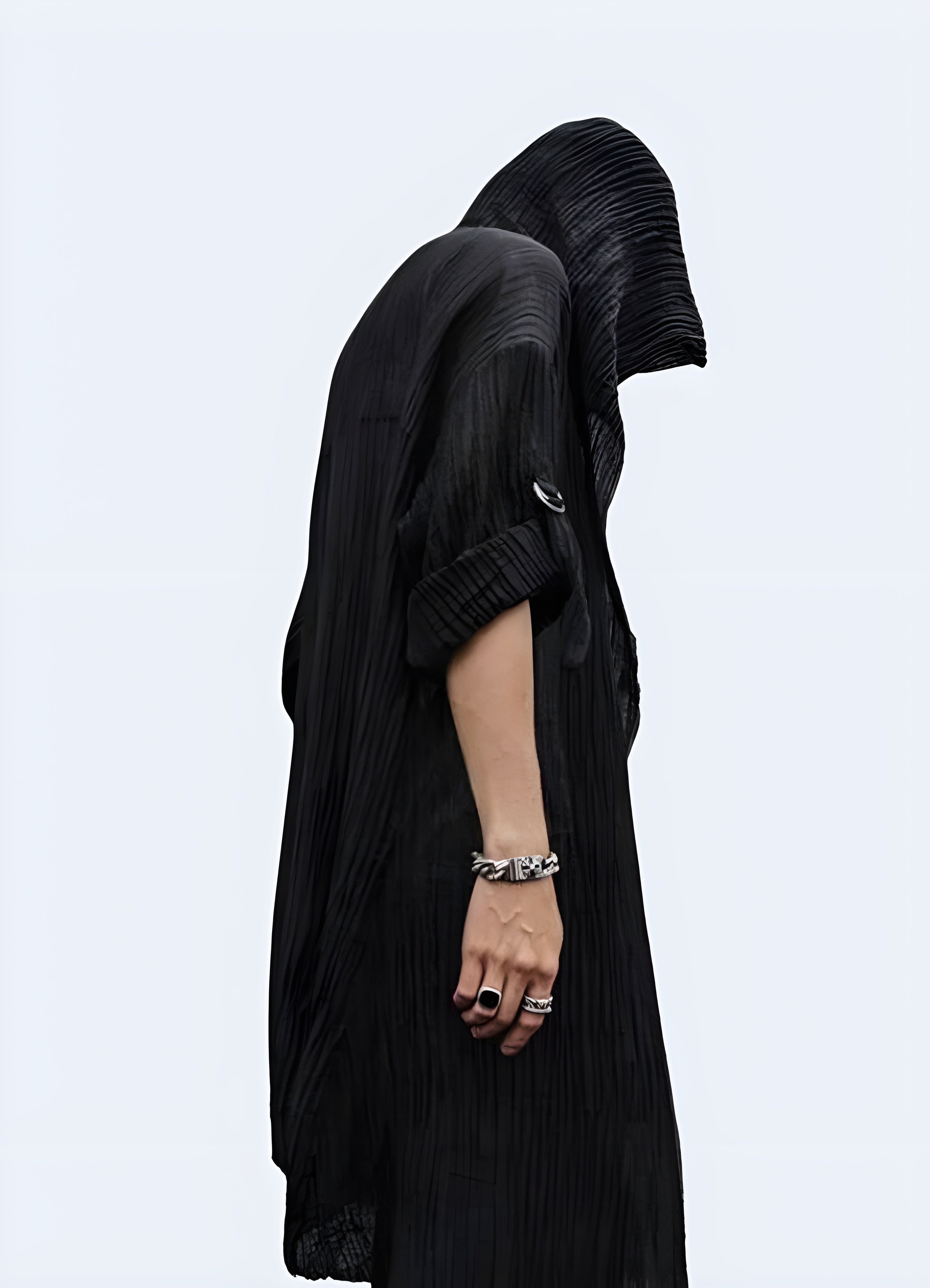 Black Cloak With Hood – Techwear Australia