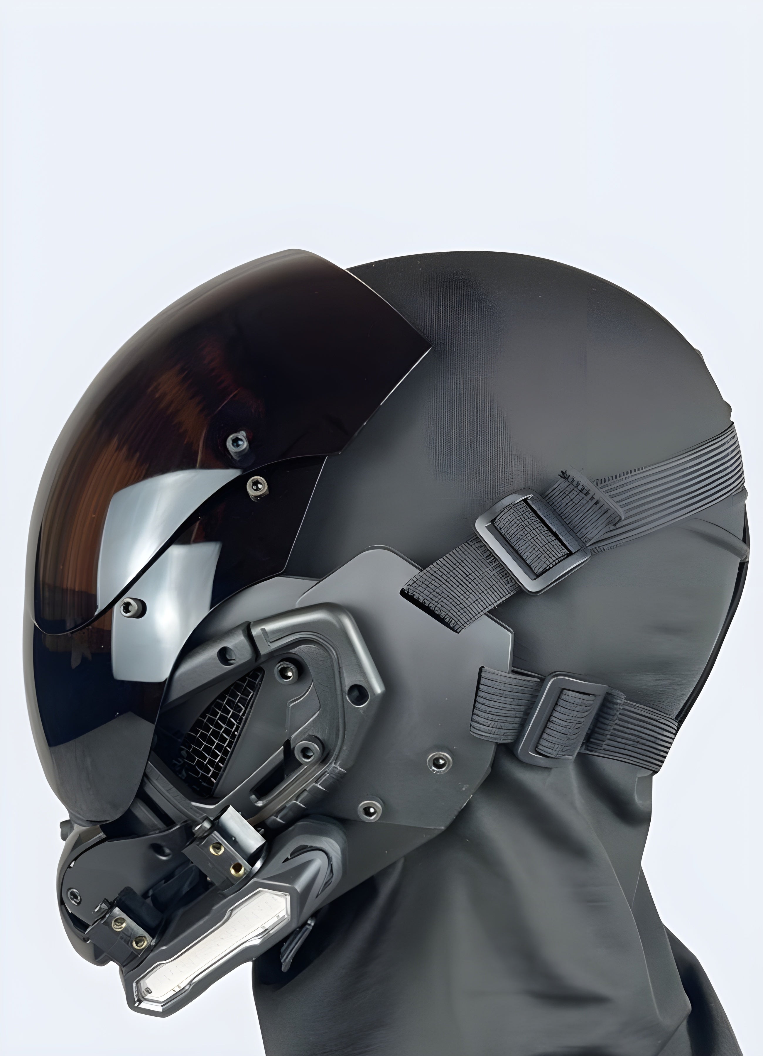 Cyberpunk Hide Helmet Techwear Australia