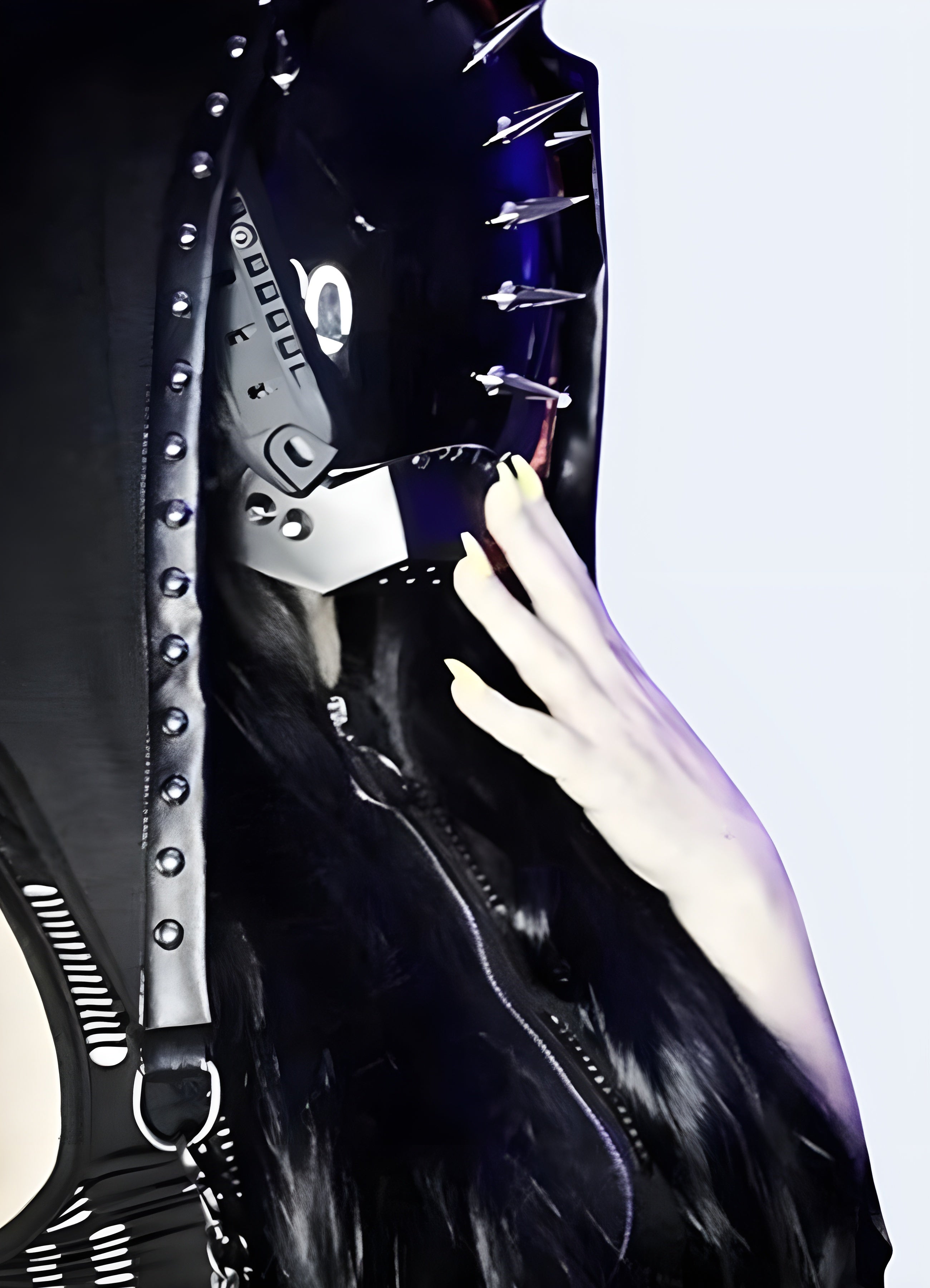 Goth Cyberpunk Helmet – Techwear Australia