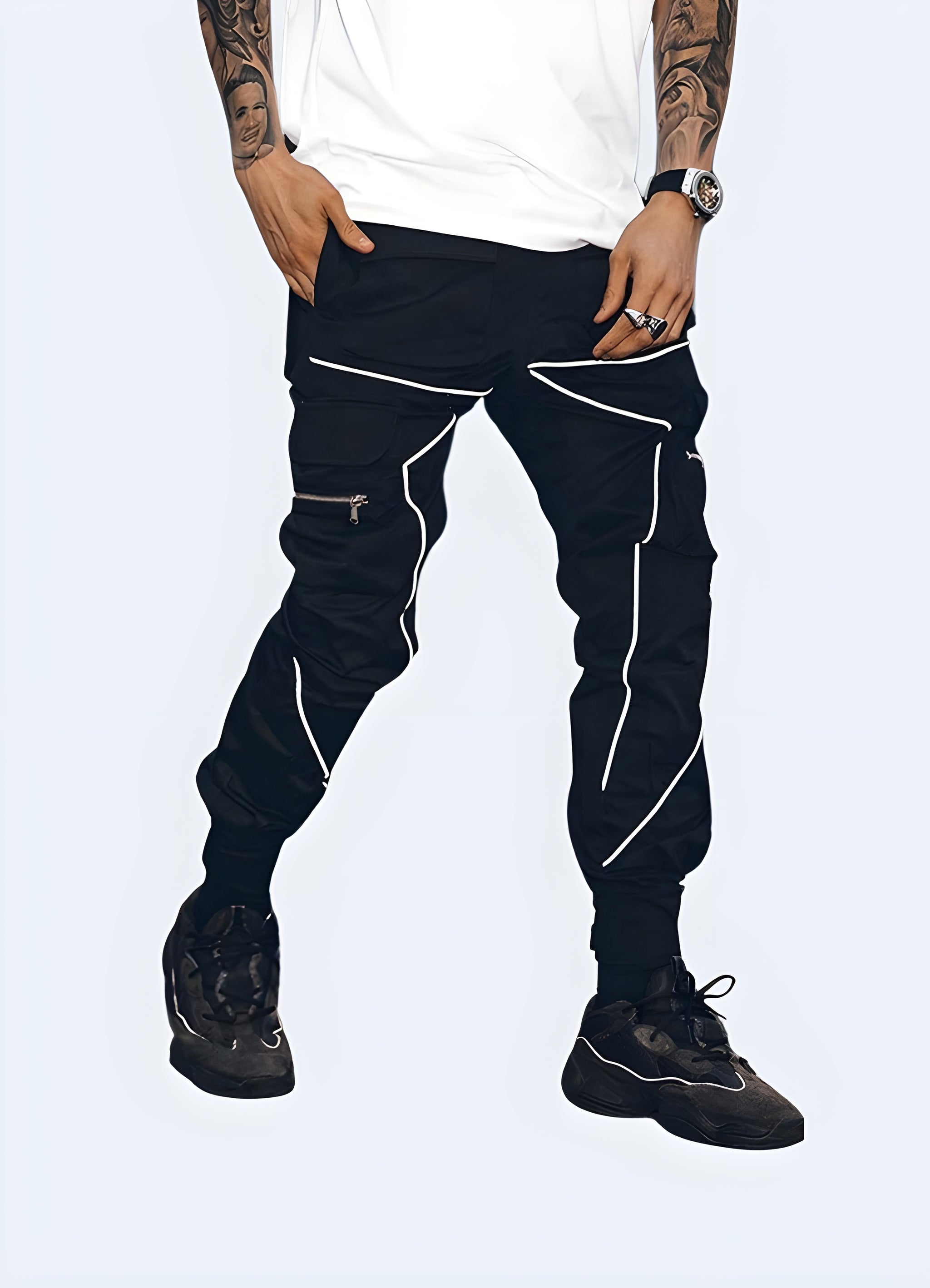 Black Reflective Pants – Techwear Australia