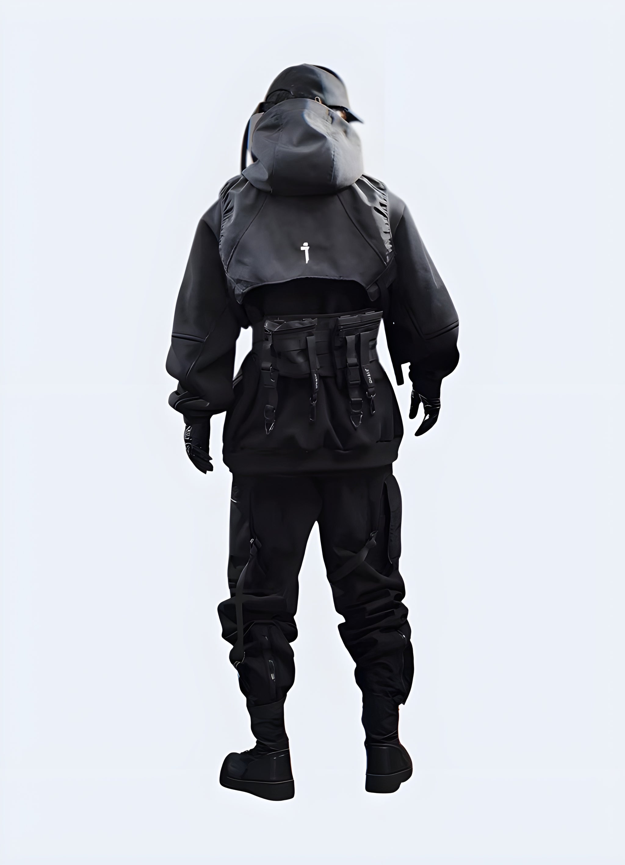 Black Tech Fleece Hoodie – Techwear Australia