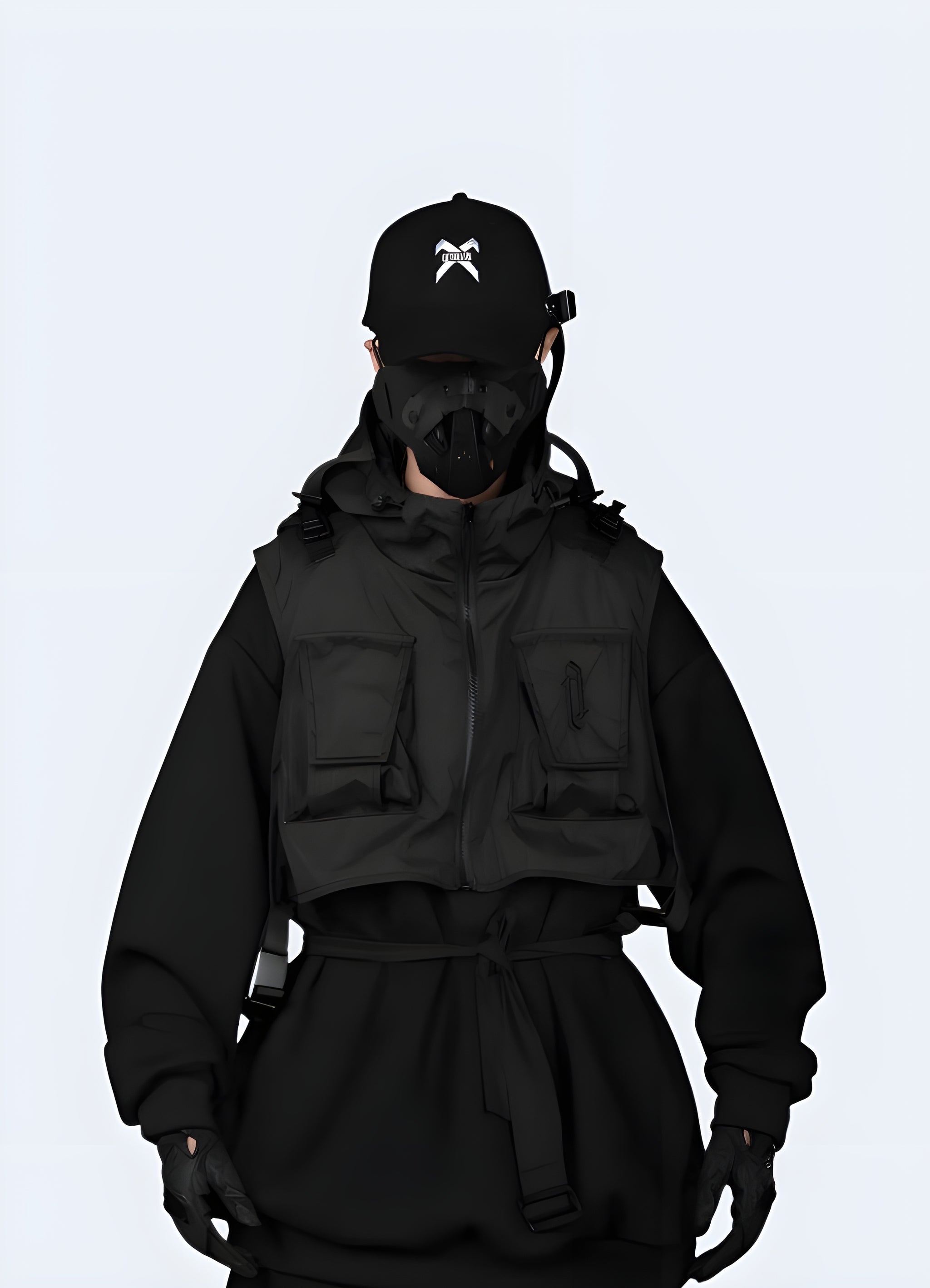 Black Tech Fleece Hoodie – Techwear Australia