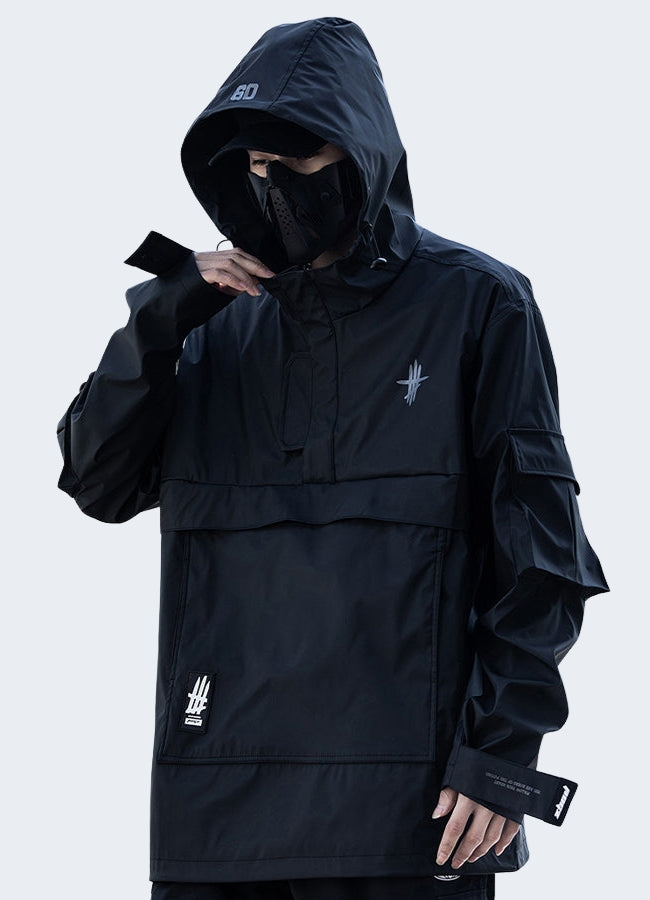 Black Techwear Windbreaker – Techwear Australia