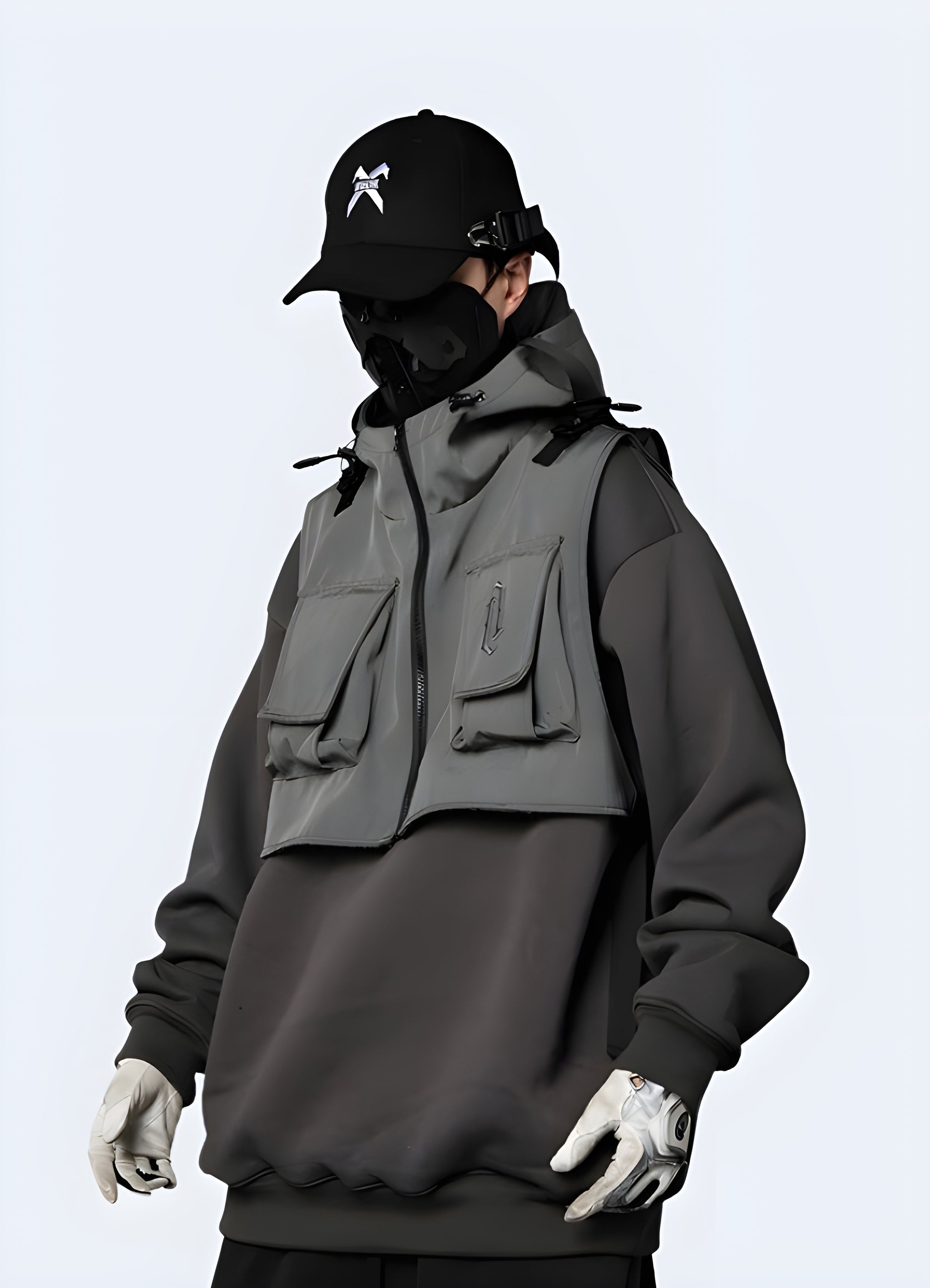Black Tech Fleece Hoodie – Techwear Australia