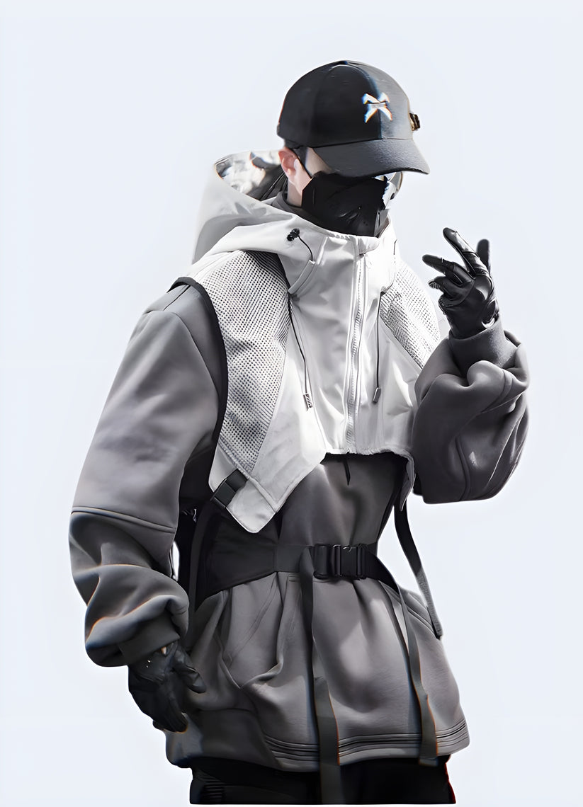 Black Tech Fleece Hoodie – Techwear Australia