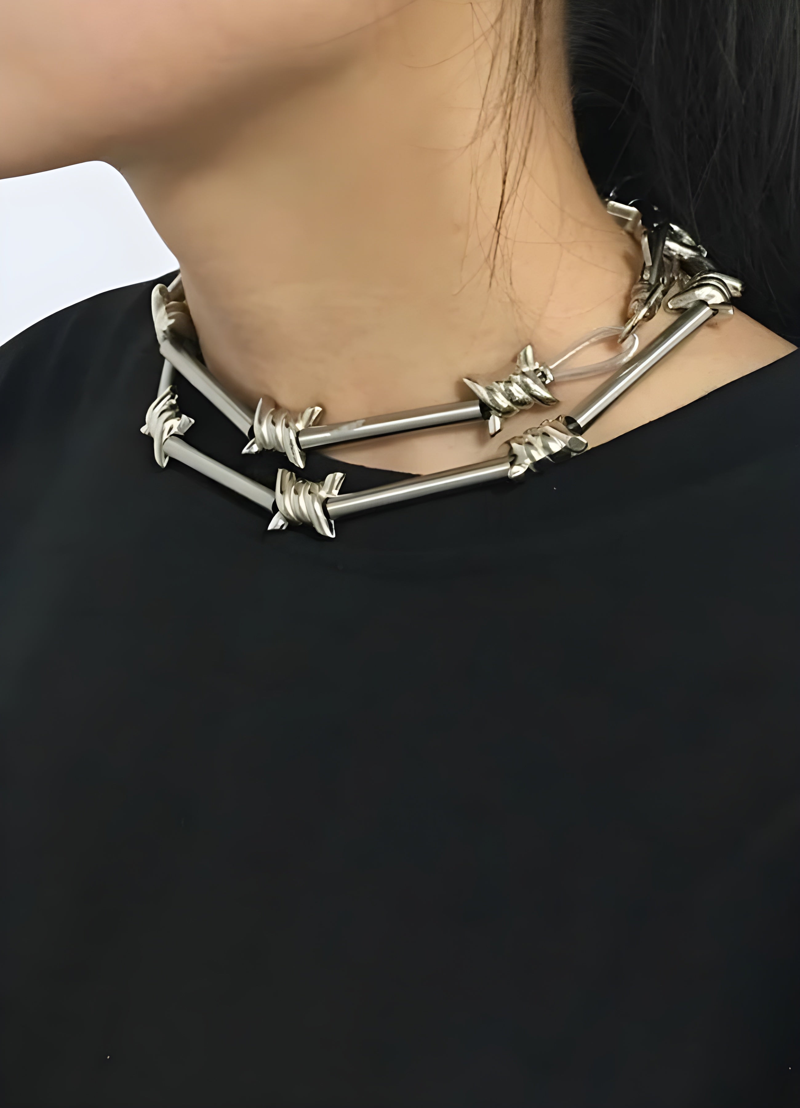 Barbed Wire Chain Necklace – Techwear Australia