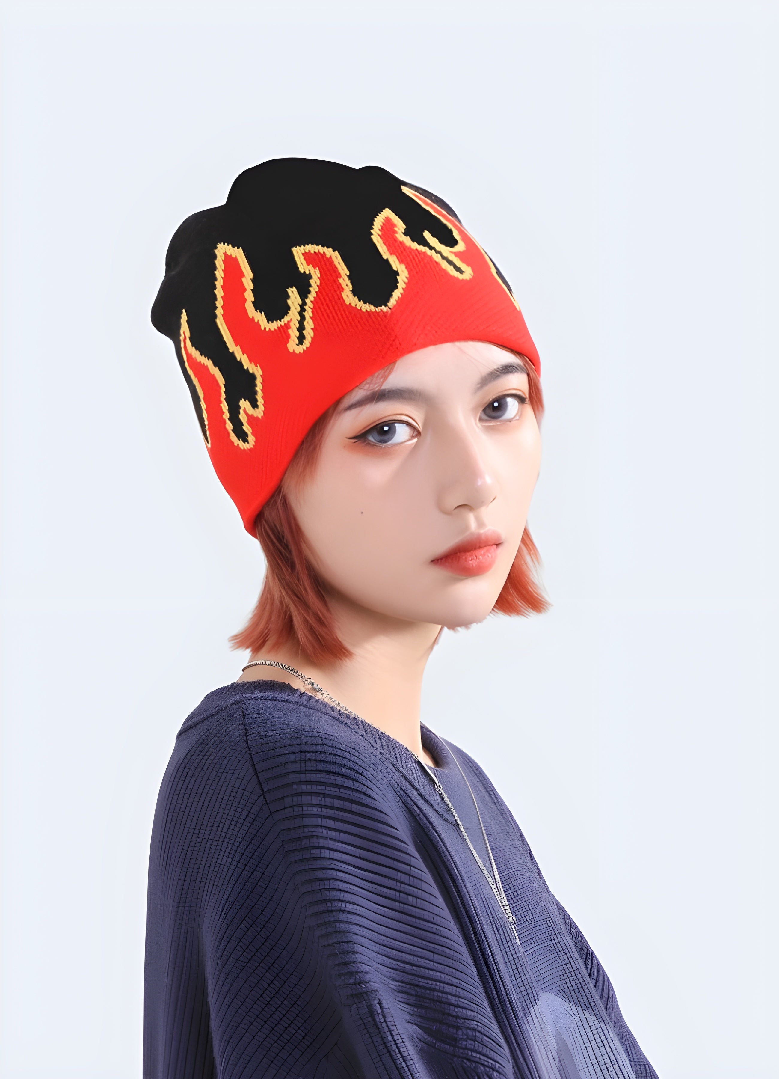Beanie With Flames – Techwear Australia
