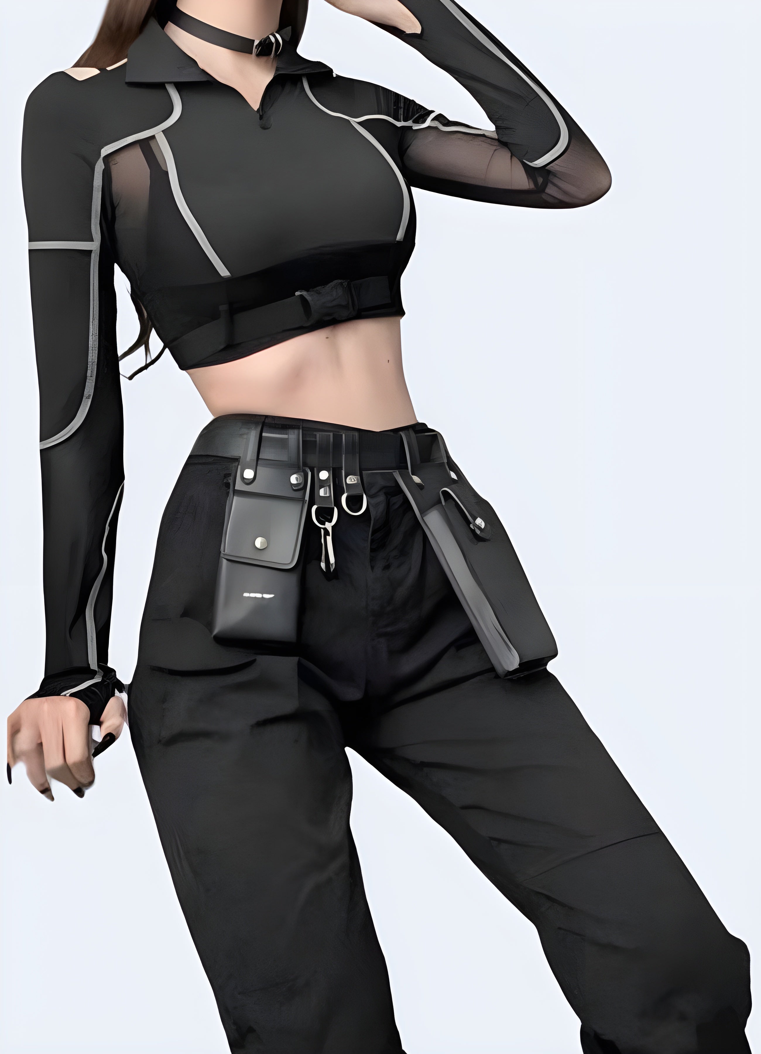 Techwear Crop Top Long Sleeve – Techwear Australia