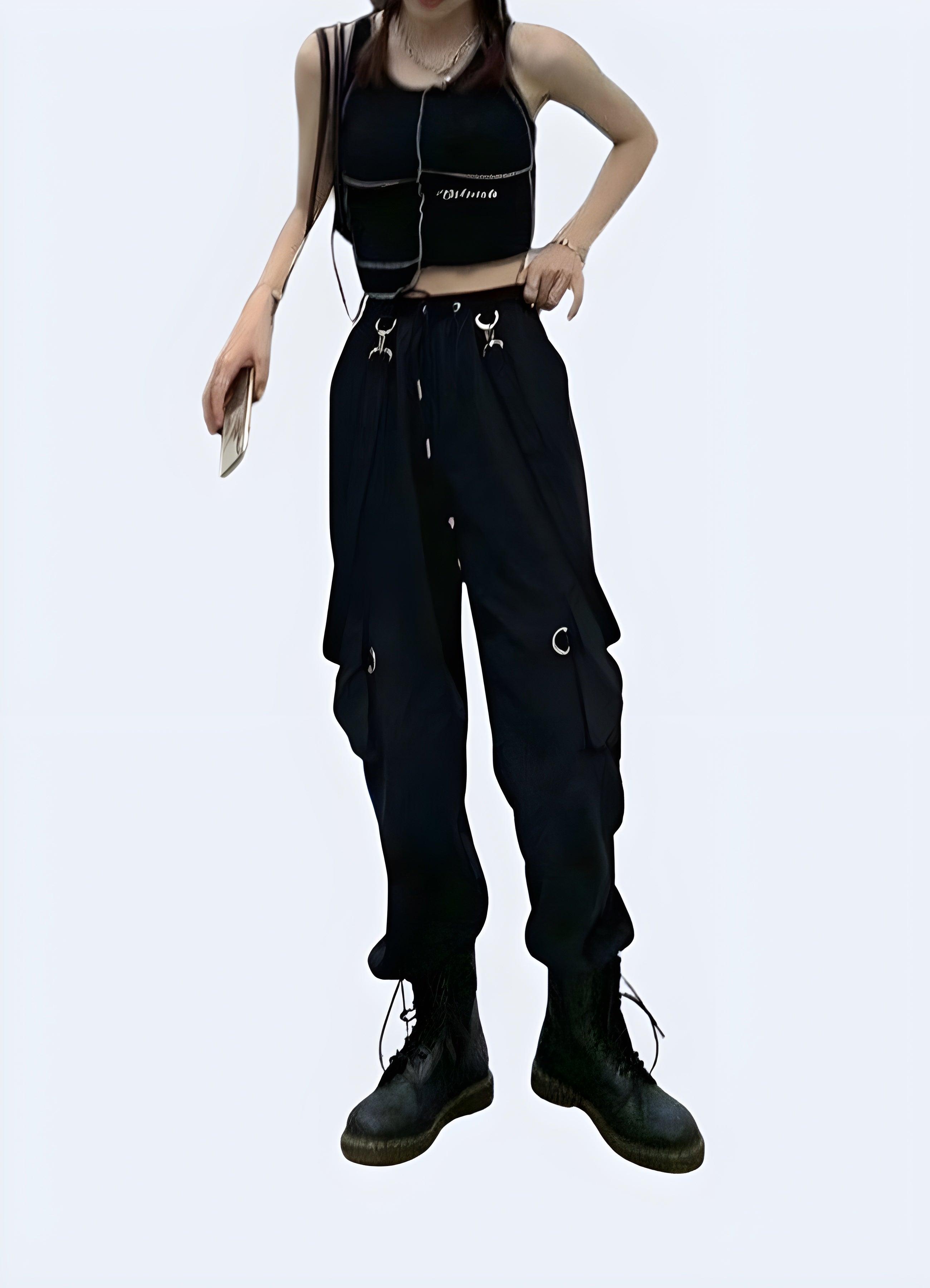 Women's Cargo Pants With Straps – Techwear Australia